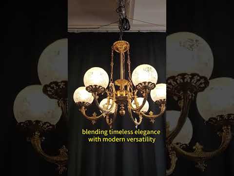 The Most Stunning Brass Pendant Light – Intricate Details You Have to See! #chandelier #homedecor