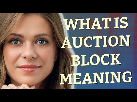 Auction block | meaning of Auction block