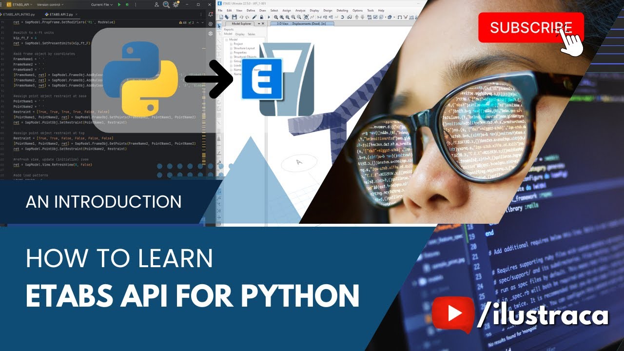 How to Learn ETABS API for Python | An Introduction | ilustraca | Sandip Deb
