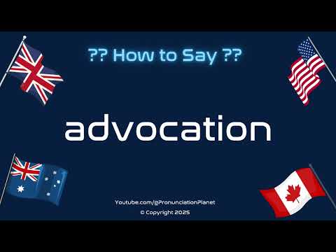 ๐๏ธ๐ฃ How to Pronounce Advocation? (CORRECTLY) | Pronunciation Planet