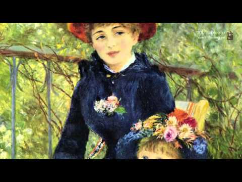 Sur la Terrasse par le peintre français Pierre Auguste Renoir