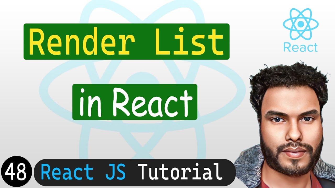 Rendering List in React | React JS Tutorial