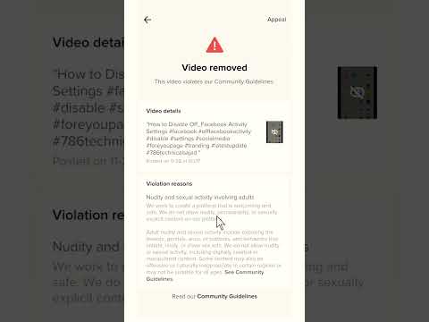 How to remove tiktok community guidelines violation ! #shorts #viral #tiktokvideo #shortvideo