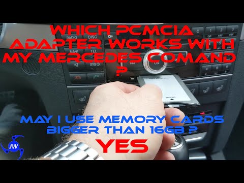 PCMCIA adapter with 64 gb /128 GB in Mercedes Comand NTG - Setup explained - URL link to the adapter
