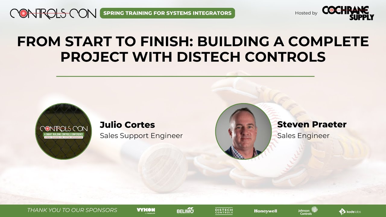 Controls-Con 2025: Pre-Con Technology Track - Building a Complete Project with Distech Controls