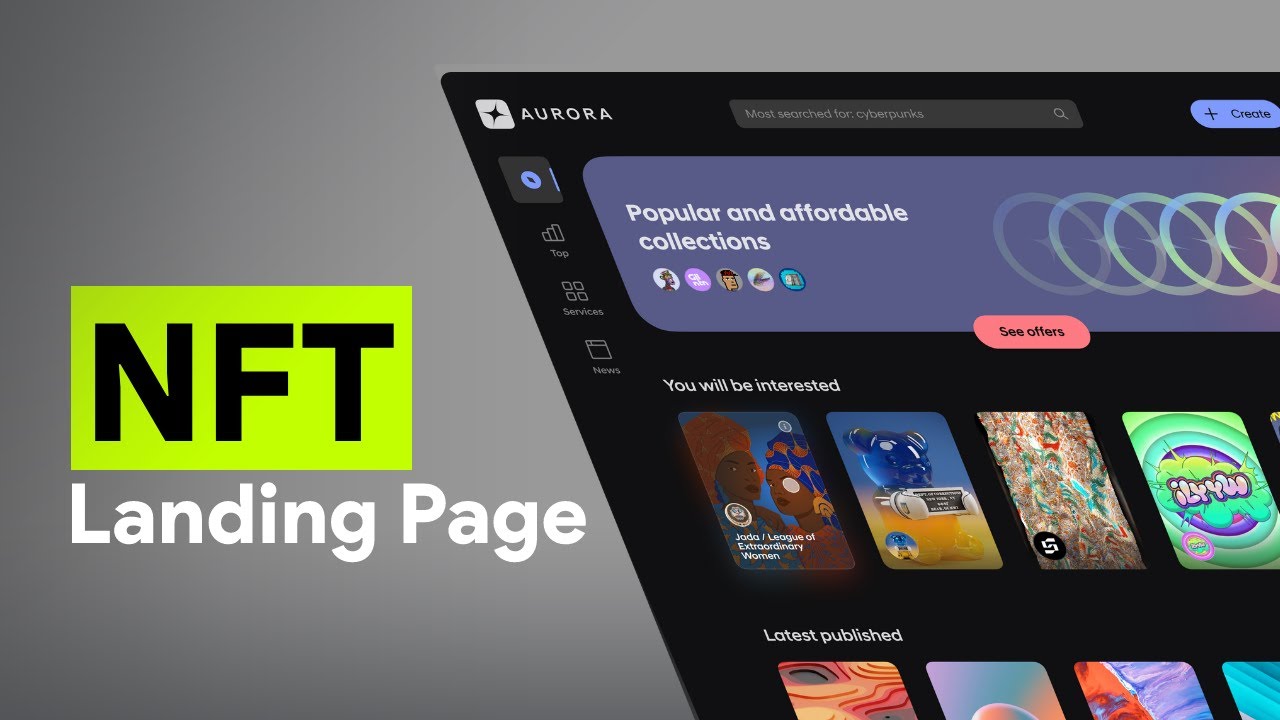 How to create an NFT Landing Page Web UI in Figma