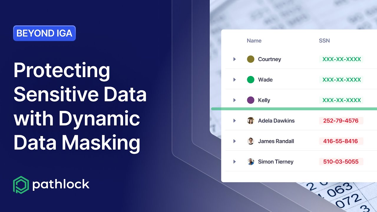 Beyond IGA: Protecting Sensitive Data with Dynamic Data Masking from Pathlock