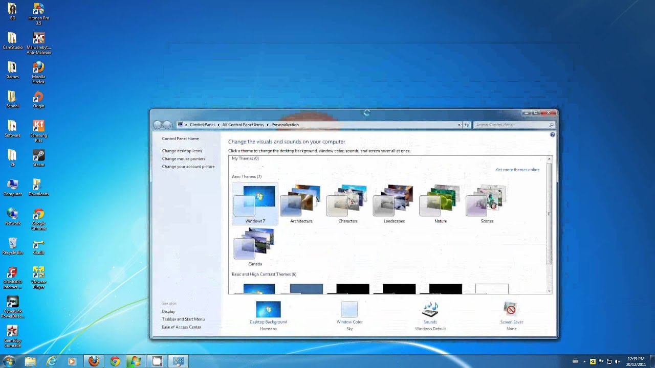 How to Change your Windows 7 Desktop Background - Basic Method