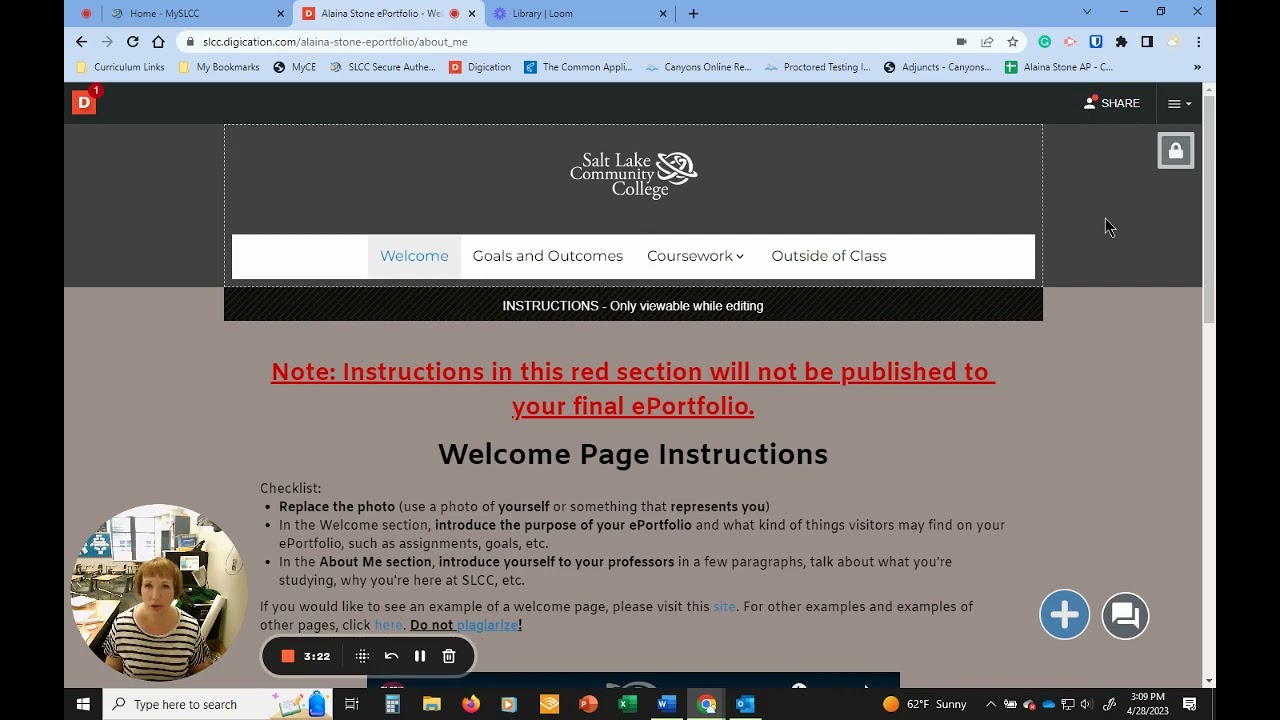 How to Create a SLCC ePortfolio and Connect It to Your S Number