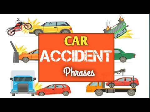 Car Accident Phrases with Pictures
