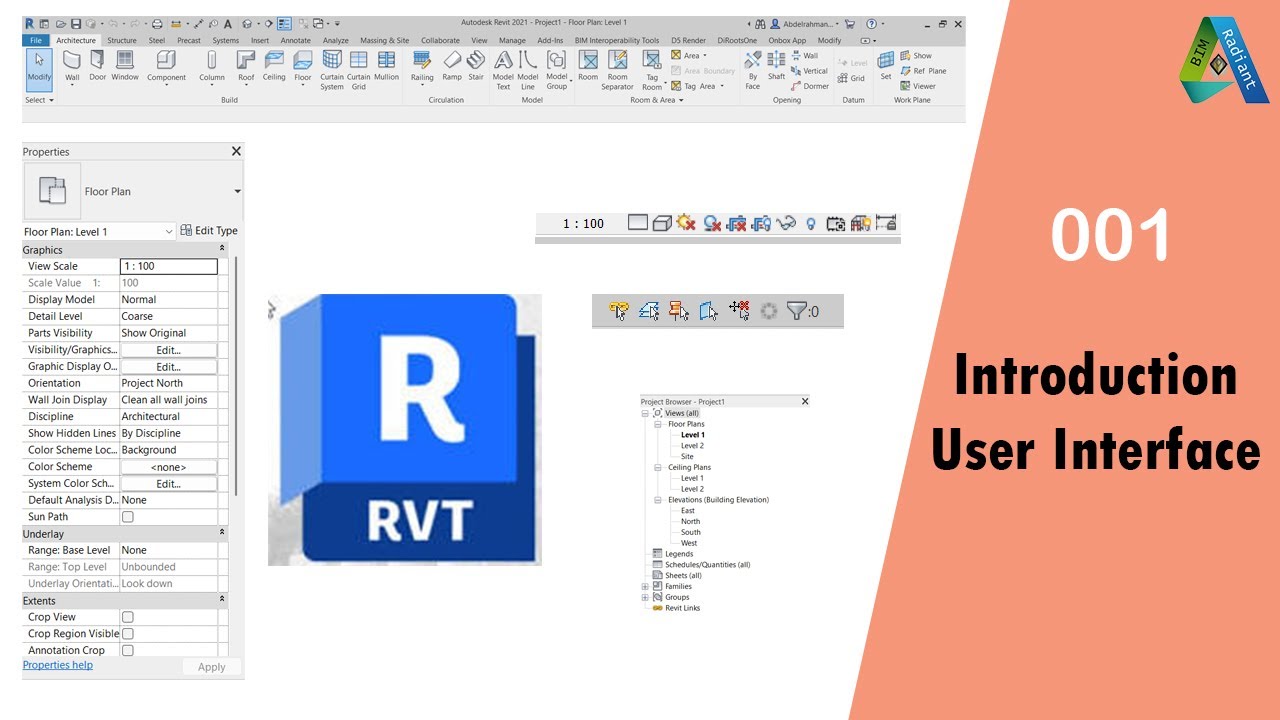 Revit Course | 001 | Introduction & User Interface