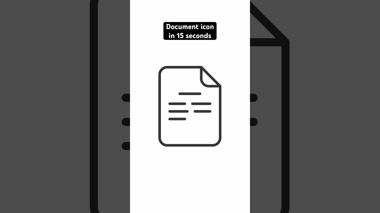 Document Icon in 15 Seconds