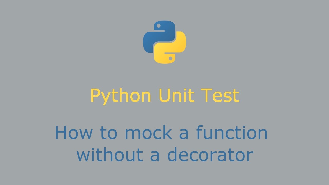 how to mock a function in python