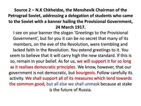 Provisional Government and Petrograd Soviet source question