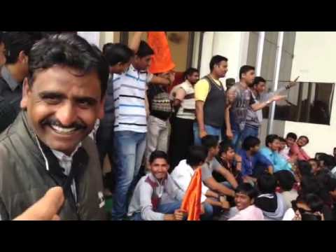 Strike in C.U.Shah University, Surendranagar