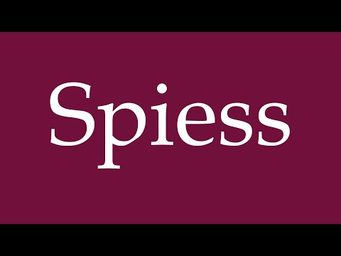 How to Pronounce ''Spiess'' (Pike) Correctly in German