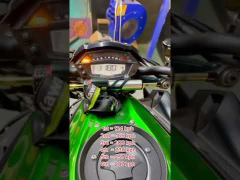KAWASAKI NINJA Z1000 1ST GEAR ⚙️ TO 6th GEAR TOP SPEED TEST 😏||#shot