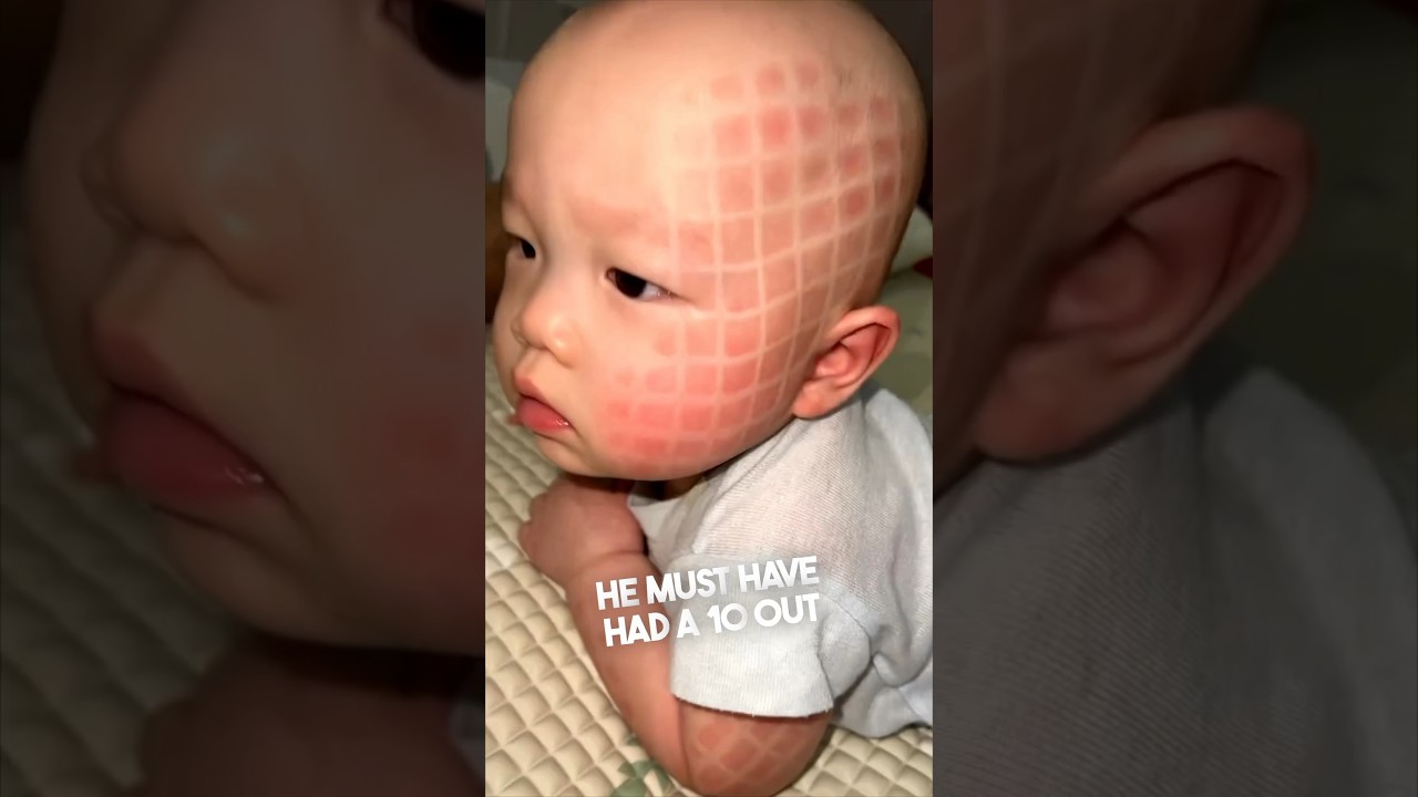 This baby looked completely different after a nap 😳