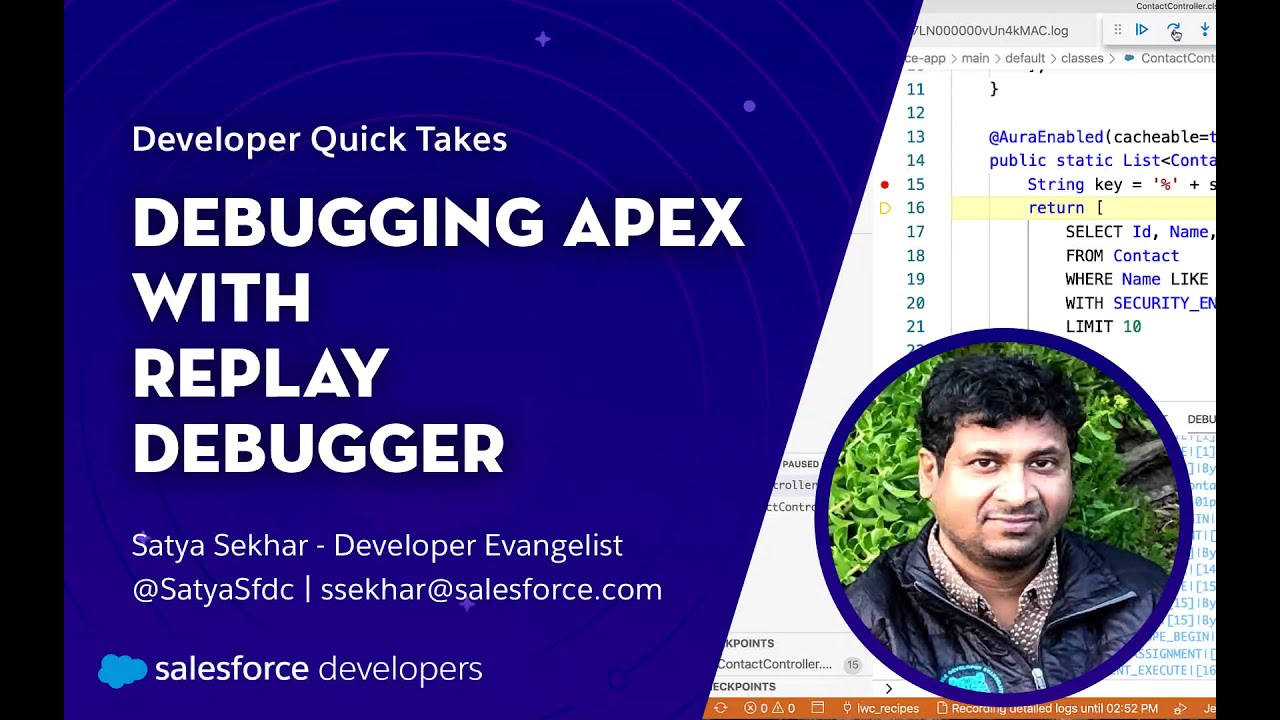 Debugging Apex with Replay Debugger | Developer Quick Takes
