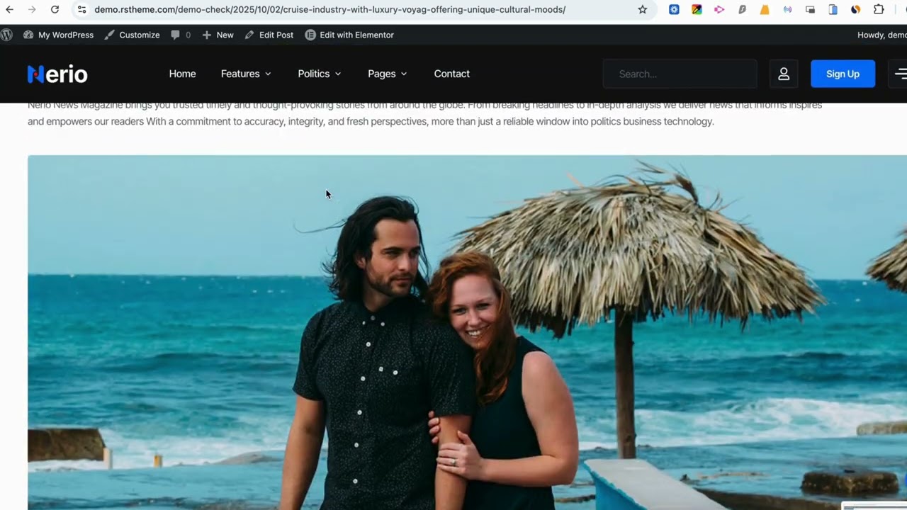 How to install and import demo data - Nerio – News Magazine WordPress Theme