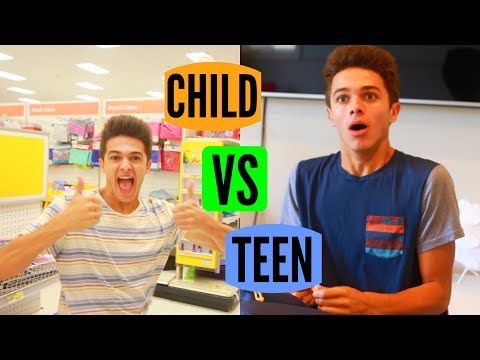 Back to School- Teens vs. Children: English ESL video lessons