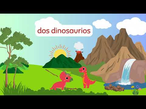 COUNTING DINOSAURS ENGLISH & SPANISH 🧡🩵💚~~~Números y Dinosaurios🦕🦖🌿