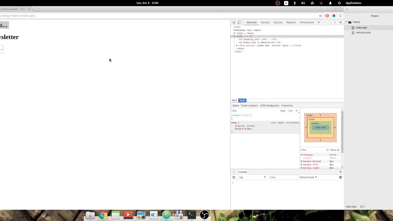 #4 Forms Part 1 - PHP Tutorial