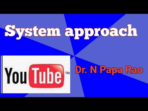Meaning of system approach