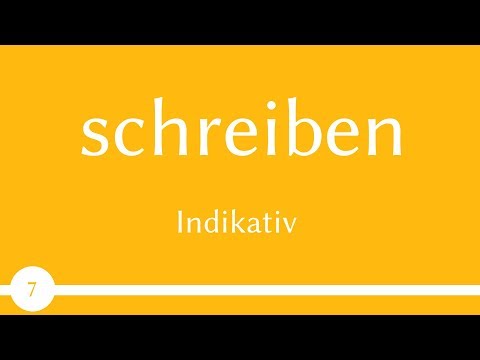 Verb - schreiben - Präsens, Präteritum, Perfekt - Konjugation (Verb 7)