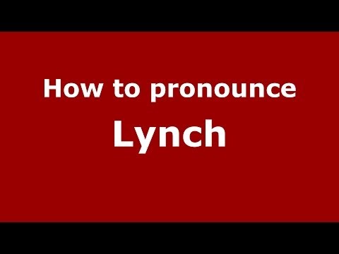 How to pronounce Lynch (French) - PronounceNames.com