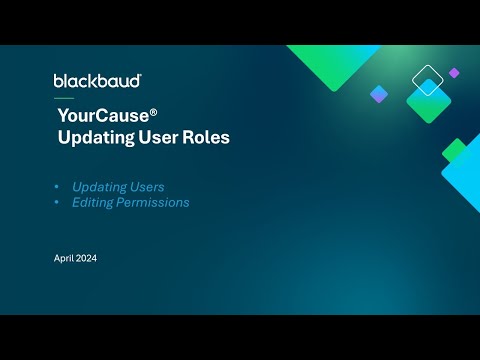 CSRconnect - Updating User Roles