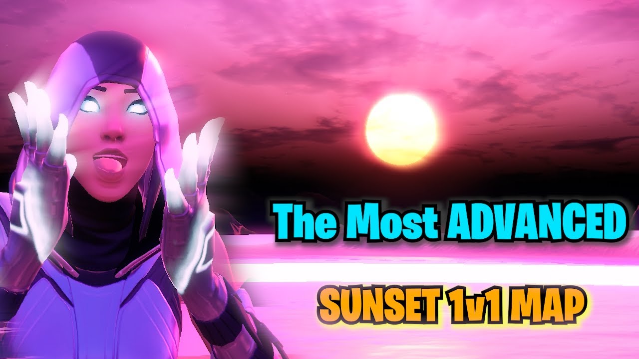 The *CLEANEST* SUNSET 1v1 MAP In FORTNITE | 0 Input delay