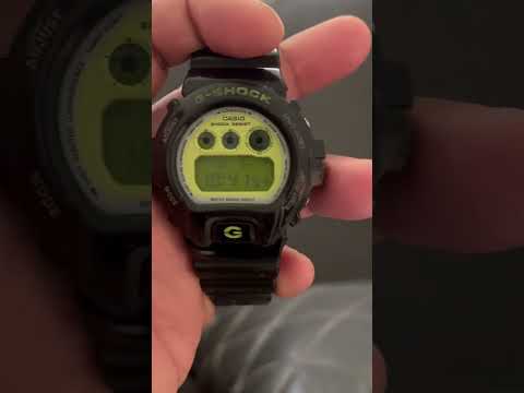 CASIO G-SHOCK DW-6900CS Rare neon green dial