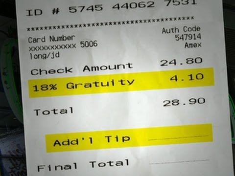 NYC restaurants sued over gratuity: Is a tip required?