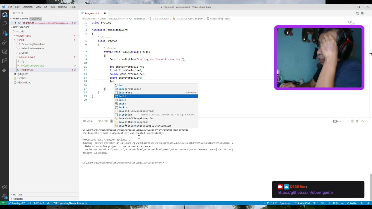 Casting and converting data types in C#9 and .net 5