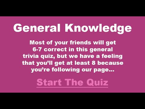 General Knowledge For Trivia Lovers