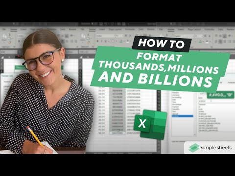 How to Format Millions, Thousands & Billions in Excel 💸!