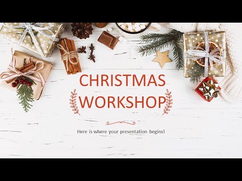 Christmas Workshop PowerPoint Template & Google Slides Theme