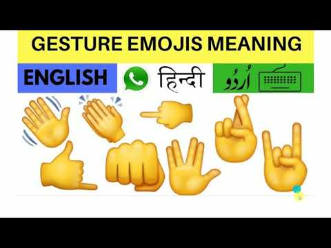HAND EMOJI MEANING FOR CHATTING WITH SOMEONE HINDI