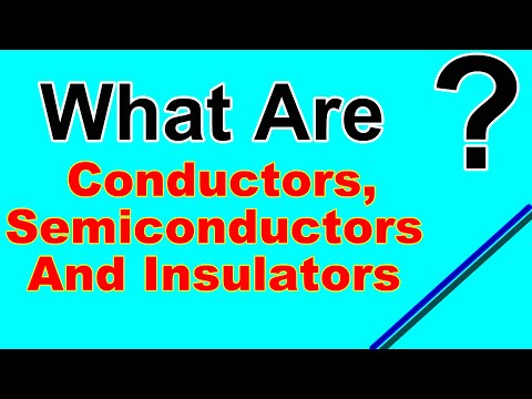 What is conductor , Insulator and semiconductor material
