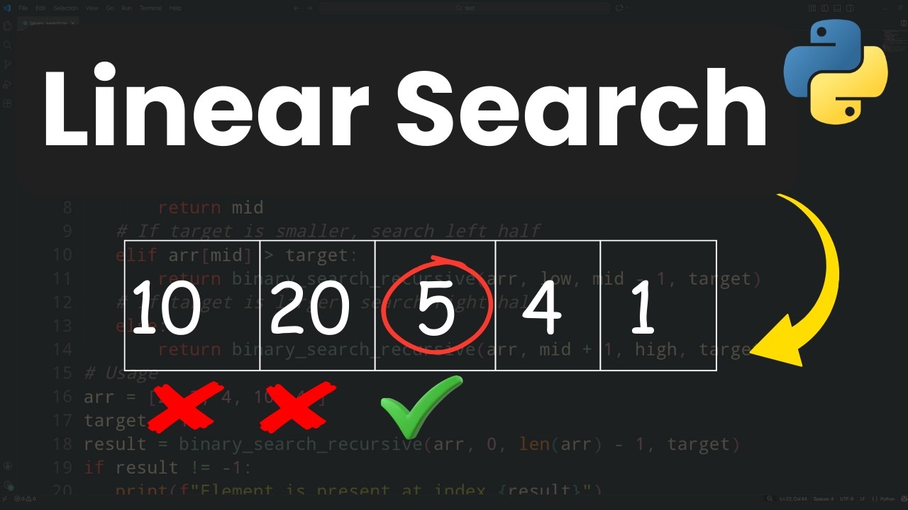 How to Implement Linear Search in Python with User Input