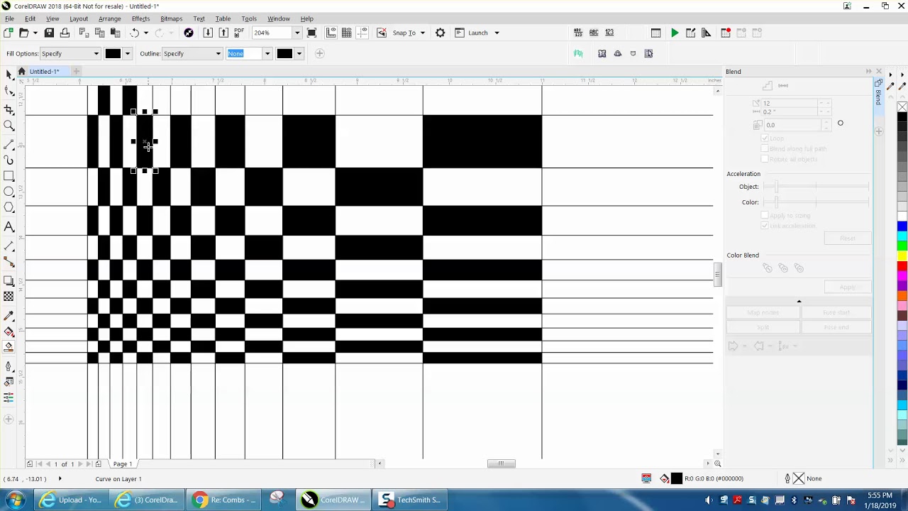 Corel Draw Tips & Tricks Draw a Geometric Pattern Part 2 Blend