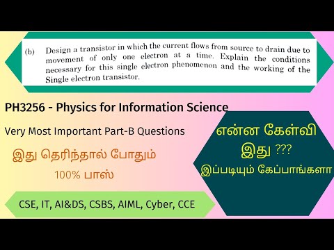 PH3256 | Important Question Unit-2 | Physics for Information Science | Anna University |2nd Semester