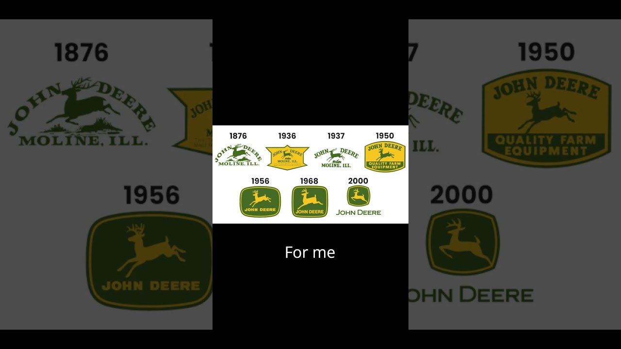 Best John Deere Logo?  #history #americanfarmer #johndeere