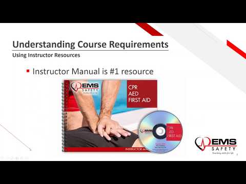 Getting Started - Teaching CPR, AED and First Aid Classes (8-29-2018)