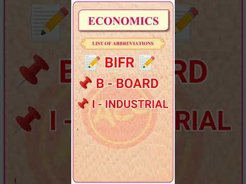 BIFR | BIFR ABBREVIATION | ABBREVIATIONS | ECONOMICS | COMMERCE | BIFR FULL FORM |