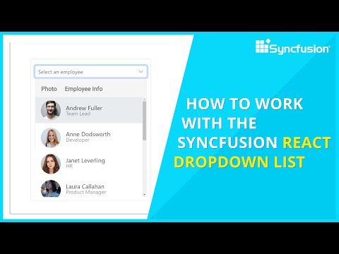Getting Started with the React Dropdown List