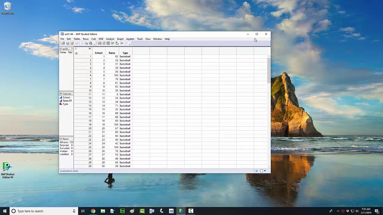 Comparative Histograms JMP