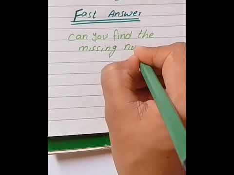 can you find the missing number