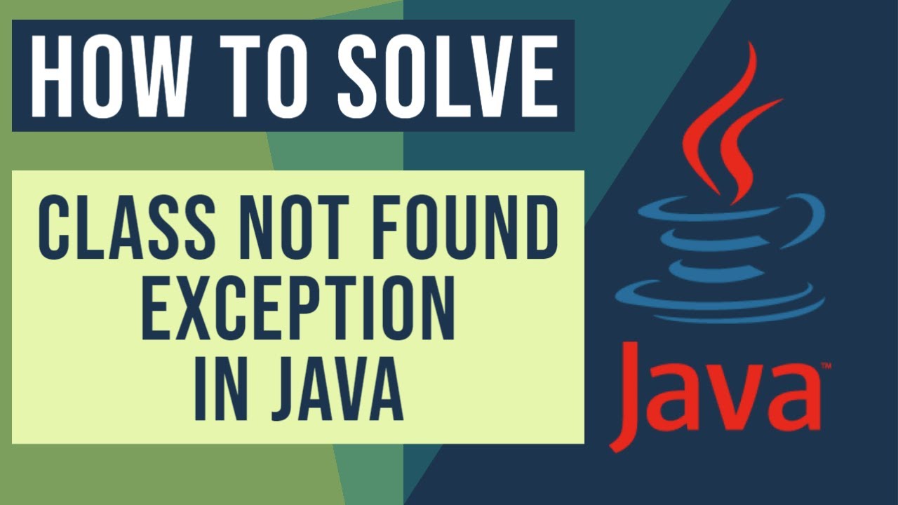 java.lang.ClassNotFoundException Example - How to handle java.lang.ClassNotFoundException